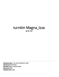 turnitin Magna_Izza - Repository Universitas Muhammadiyah Semarang